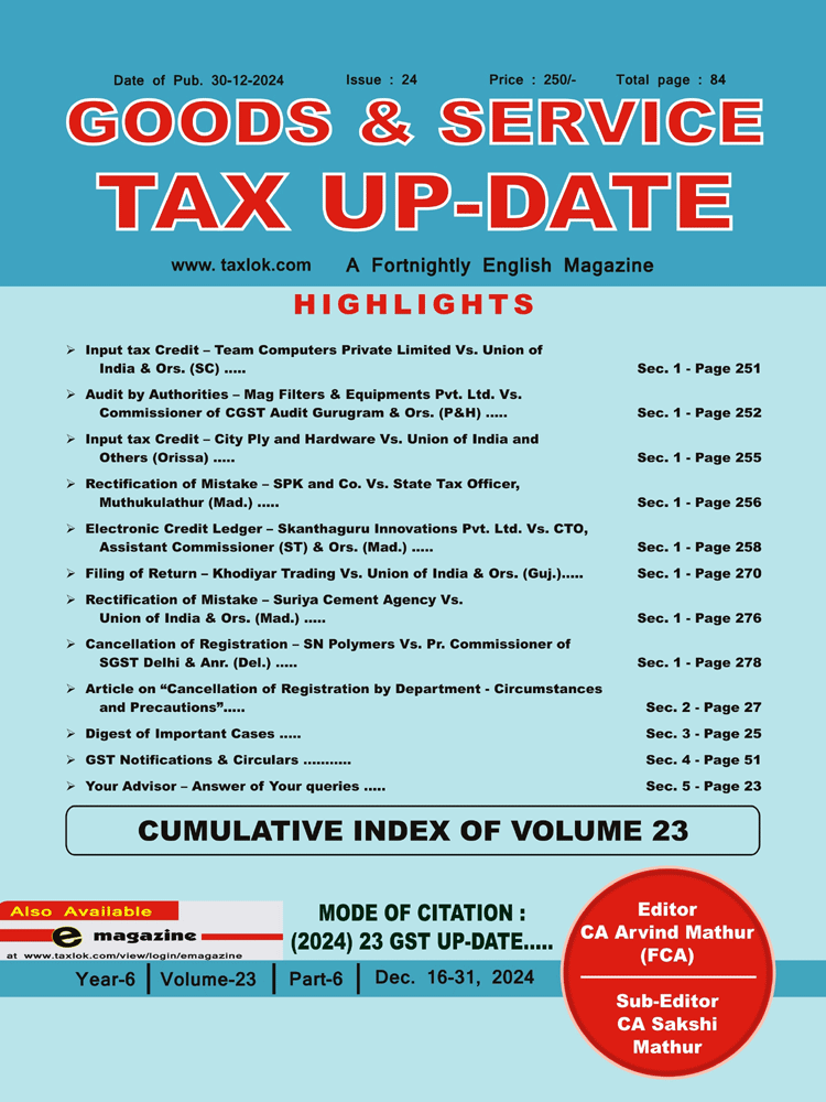 GST-Tax Update