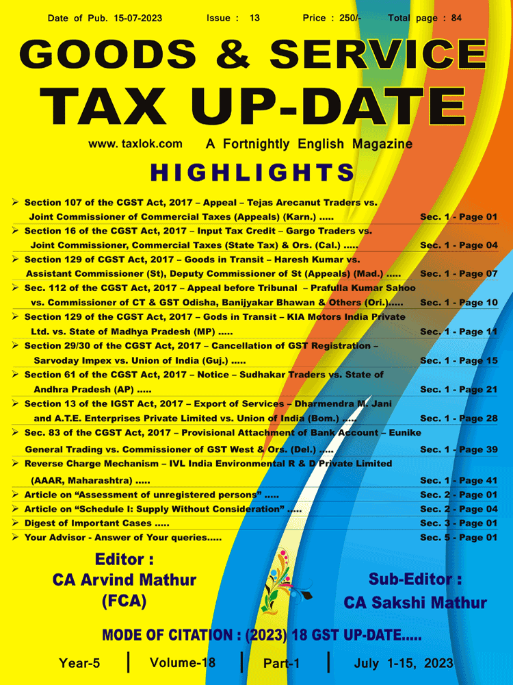 GST-Tax Update