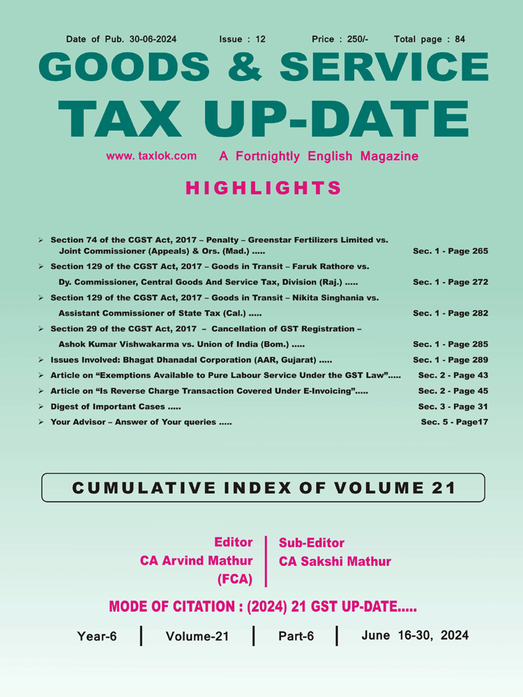 GST-Tax Update