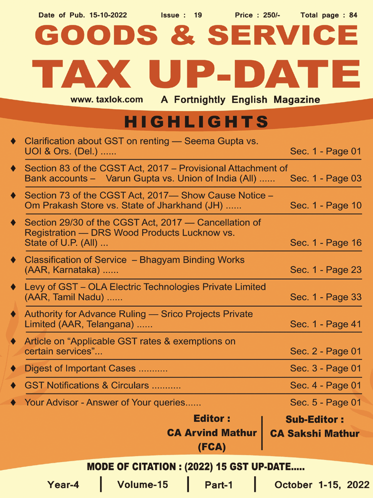 GST-Tax Update