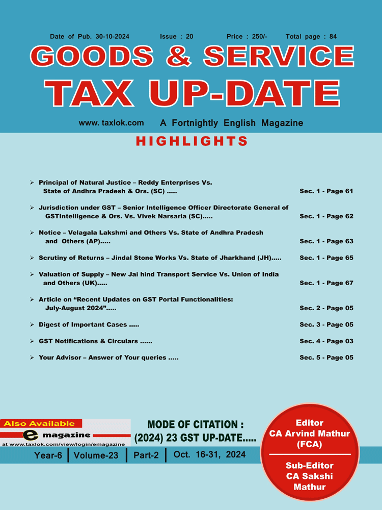 GST-Tax Update